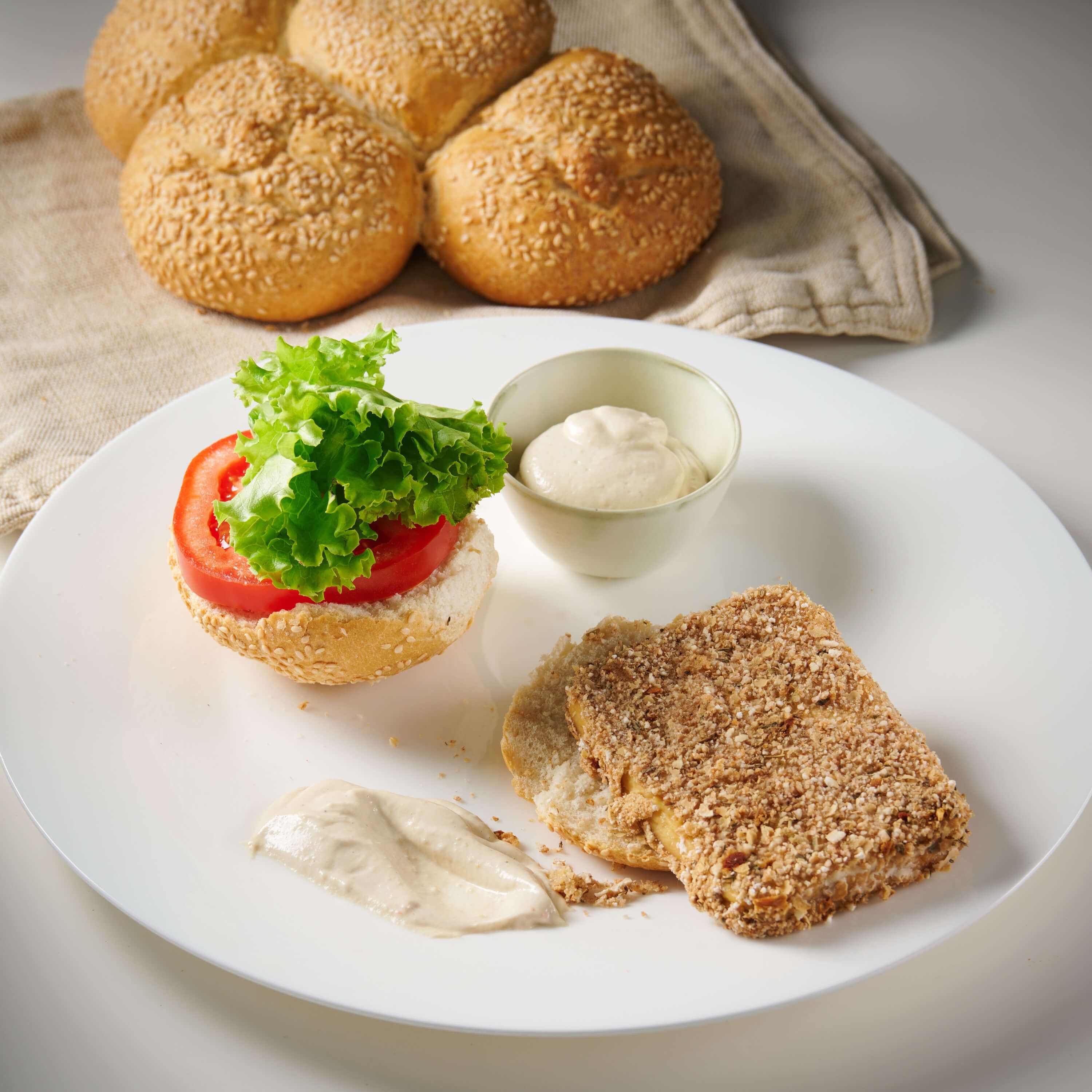 Vegan burger με τόφου και σως κάσιους | Vegan Times